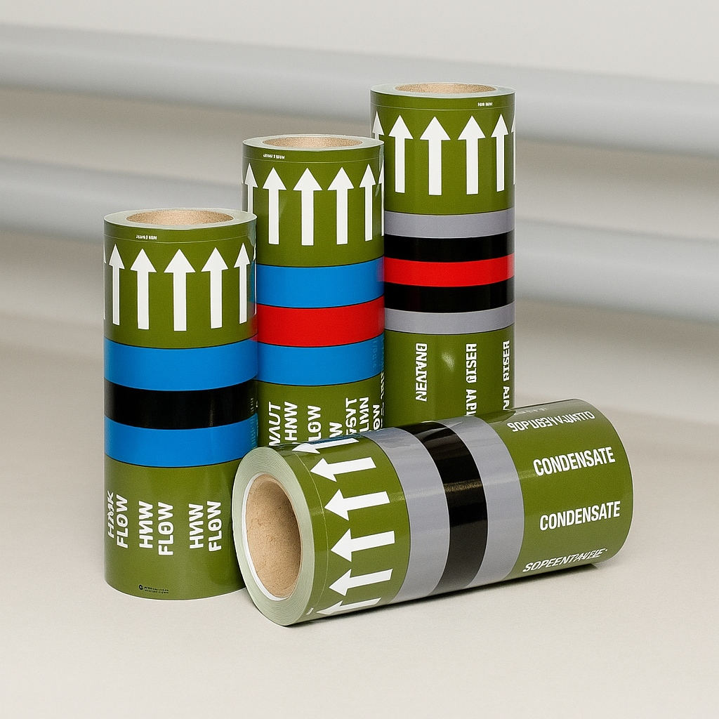 Pipe Marking Tapes & Labels | Industrial Safety Experts – Pipemark